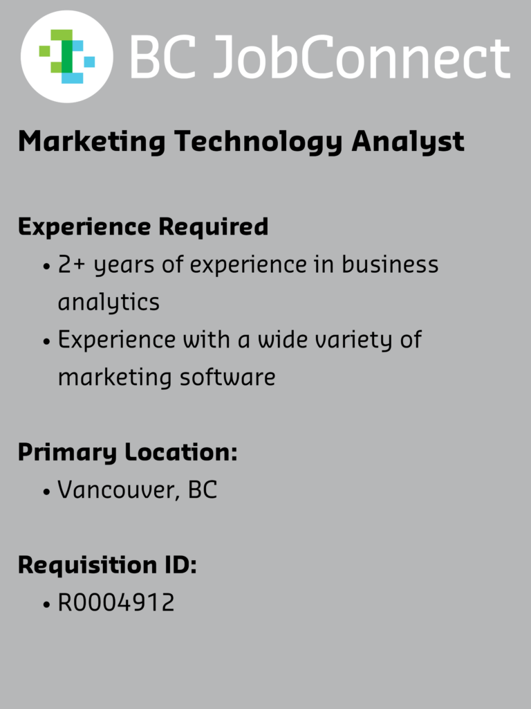 Featured Job Postings - IEC-BC BC Job Connect