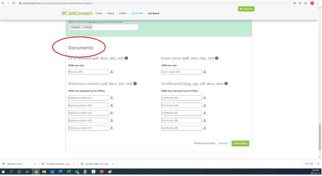 How to: Complete your BC JobConnect Candidate Profile - IEC-BC BC Job ...
